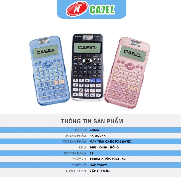 Máy Tính Casio FX 580 VNX - Catel
